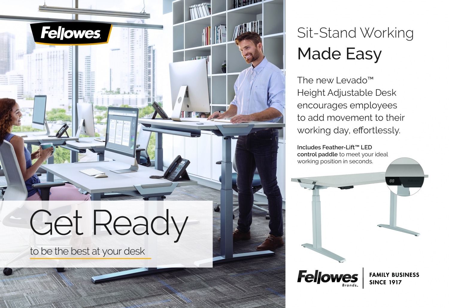 Fellows presents Levado height adjustable desk – CFAS